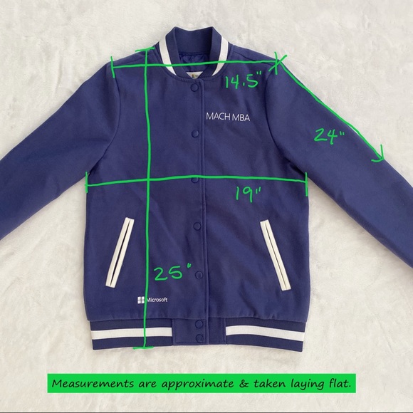 Microsoft | Jackets & Coats | Microsoft Mach Mba Varsity Letterman ...